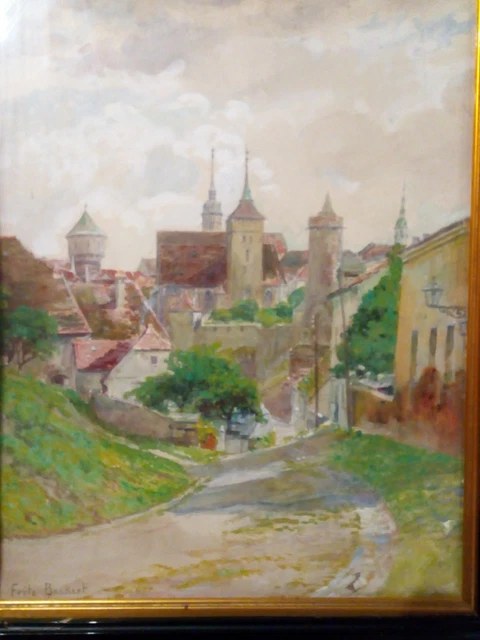 FRITZ BECKERT DRESDEN Bautzen Gemälde signiert AQUARELL GOUACHE 41/31cm EUR 1.199,00 - PicClick DE